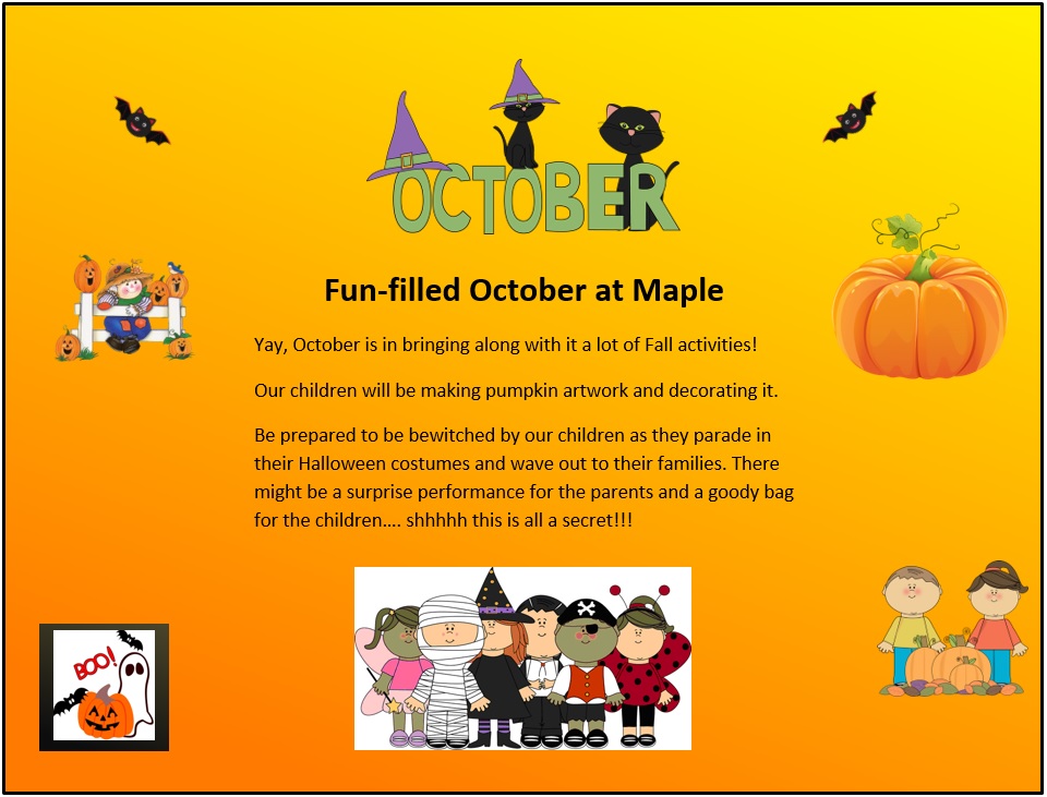Hello October! - Learn And Play® Montessori School Hello October! - Learn And Play® Montessori School